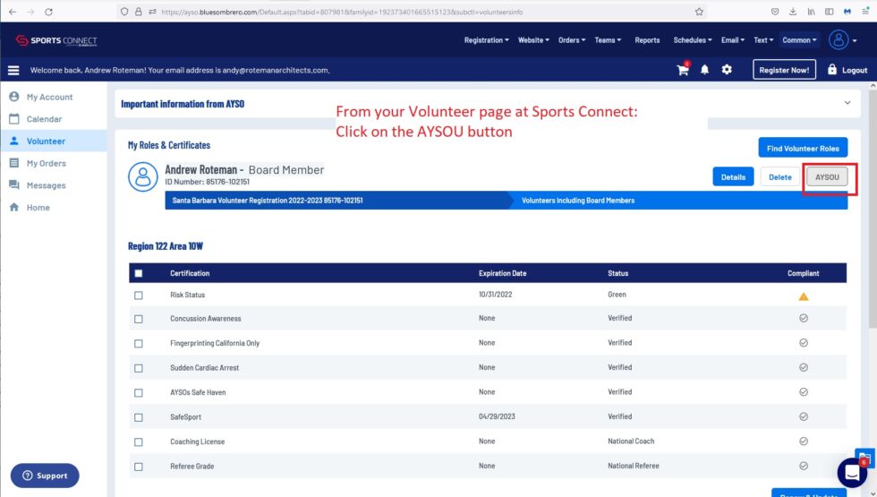 How to Register for In-Person Classes - Santa Barbara AYSO